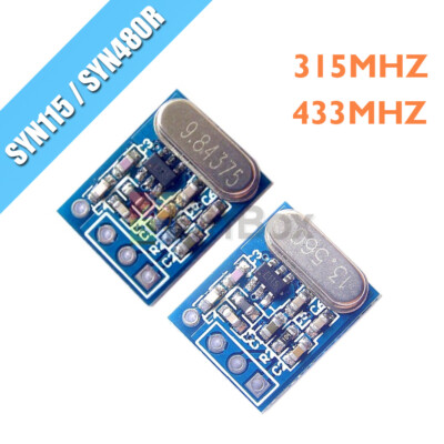 SYN115 F115 Transmitter + SYN480R Receiver ASK/OOK 315MHz/433MHz ...