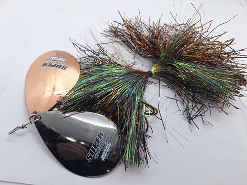 11" Musky Mayhem Short Super Model TRO Brown Sucker Bucktail Spinner ...