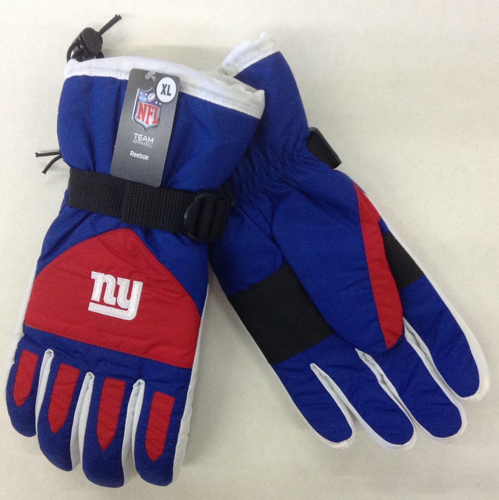 NFL New York Giants Reebok Men's Winter Ski Glove w/ Gripper Palm NEW ...