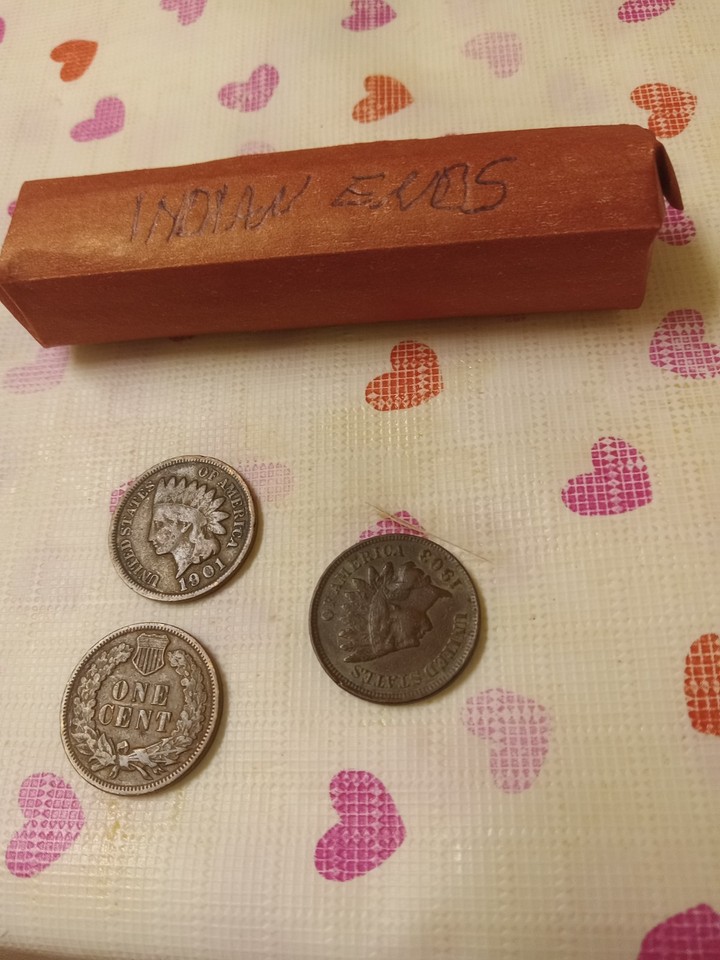 Roll of wheat pennies with Indian Ends ***Limit of two rolls per ...