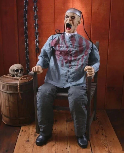 Animated Death Row Prop Halloween Animatronic Execution Haunted House ...