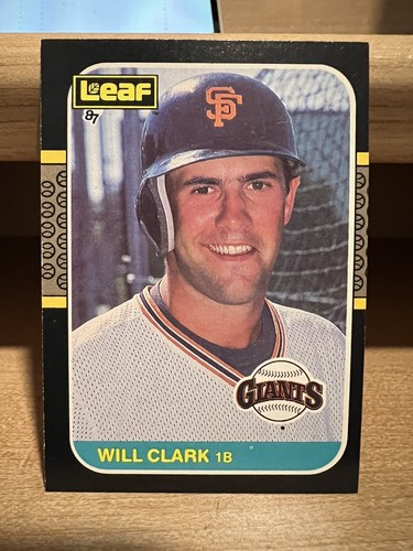 1987 Leaf Baseball MLB Will Clark San Francisco Giants Rookie Card #144 ...