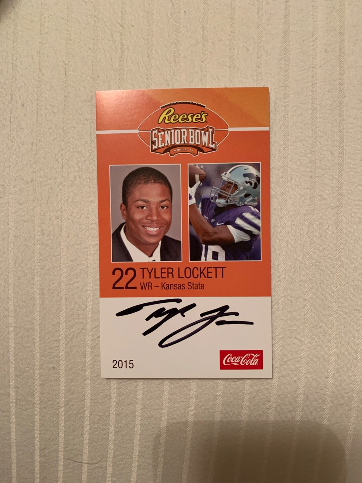 Tyler Lockett Autographed Senior Bowl Card | eBay