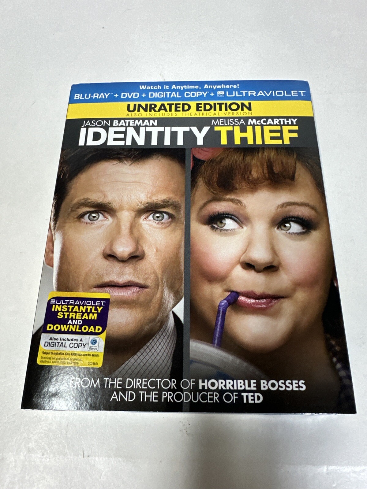 Identity Thief (Blu-ray/DVD 2013, 2-Disc Set)Jason Bateman New ...