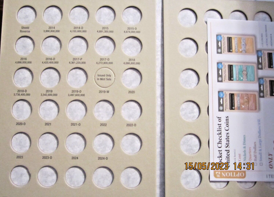 4002 Harris coin FOLDER FOR Lincoln Cents Starting 2014 | eBay