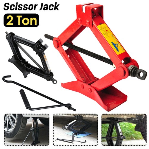 2 Ton Scissor Jack Handle Crank Tool Car Van Garage Tire Wheel Lug Jack ...