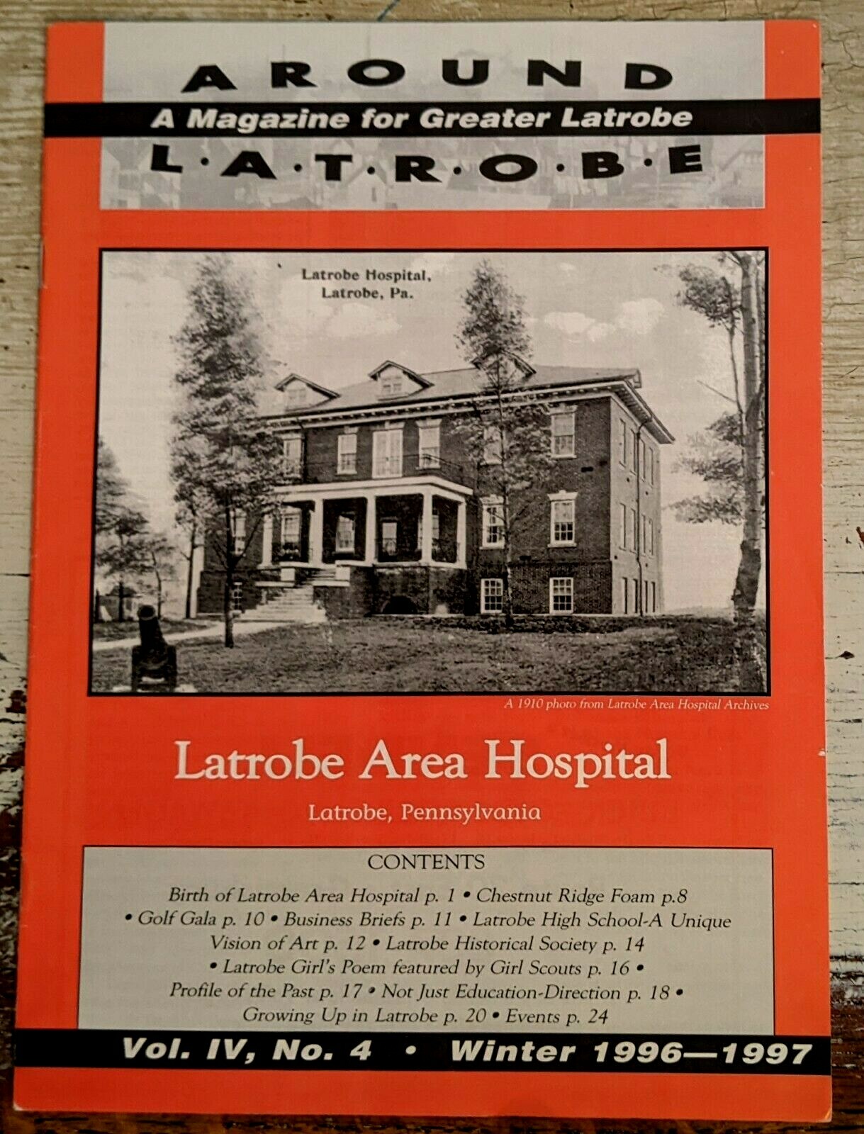 1996-97 Around Latrobe PA VTG News Magazine Area Hospital Chestnut ...
