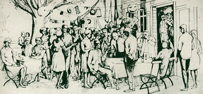 Schulz, Günter Albert 1921 Stettin – 2004 Leipzig „Lampionfest im ...