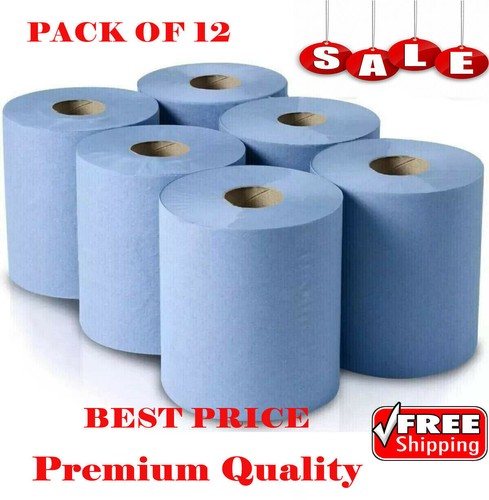 Blue Centre Feed Rolls 12 Pack 2ply 110m Embossed Kitchen Paper Towel ...