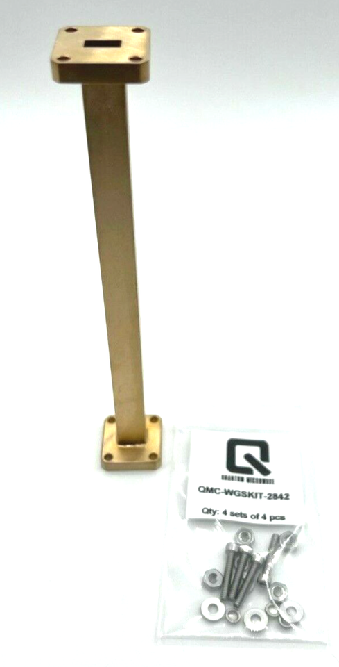 WR-34 Waveguide Straight 6 Inch Gold Plated by Quantum Microwave | eBay