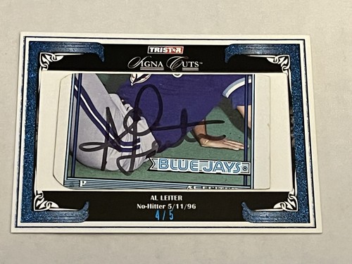 Al Leiter 2008 TriStar Signa Cuts Autograph Auto SSP 4/5 Blue Jays 1990 ...