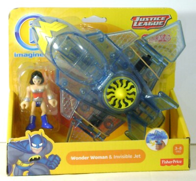 Imaginext WONDER WOMAN & INVISIBLE JET Justice League Fisher Price ...