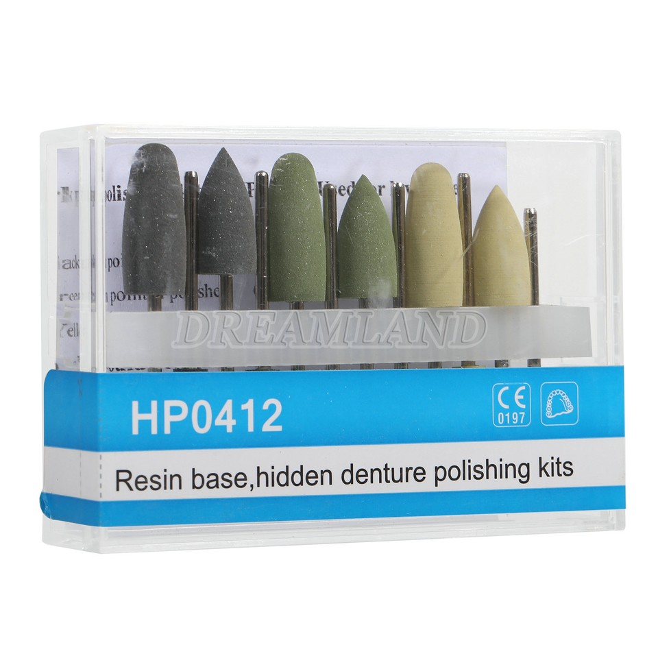Dental Porcelain Polishing Burs Kit for Slow Low Speed Straight ...
