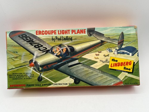Vintage Lindberg Line Ercoupe Light Plane Airplane 1/48 Model Kit No ...