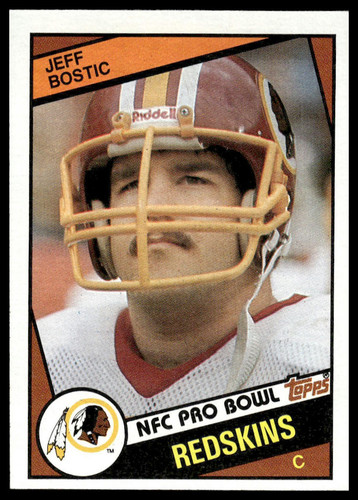 1984 Topps #376 Jeff Bostic Washington Redskins NM+ | eBay