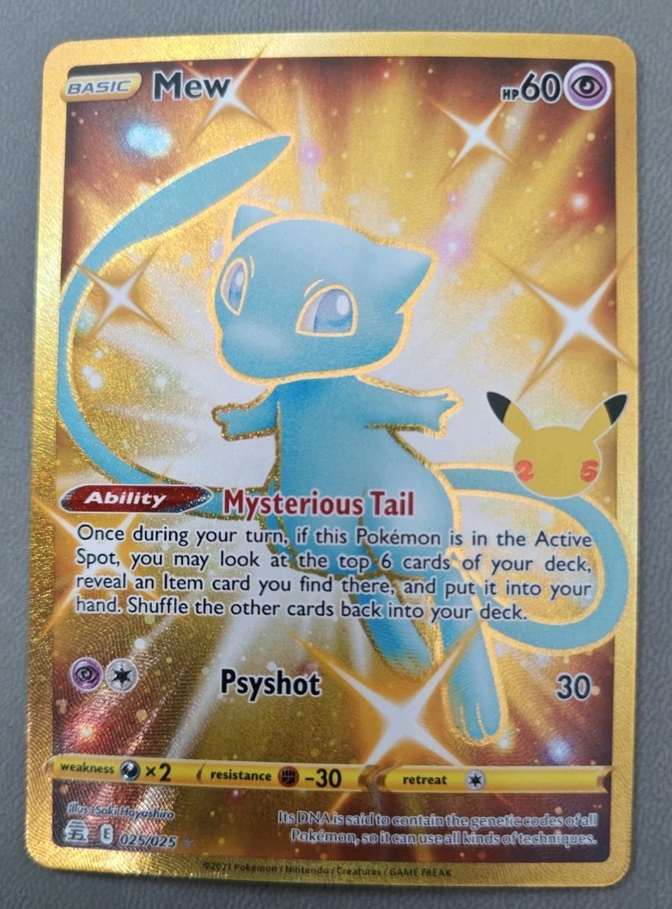 Mew 25 Current Market Value | Celebrations