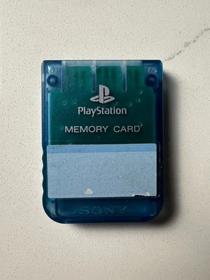 Sony PlayStation PS1 Memory Card Original OEM Blue 15 Blocks Tested | eBay