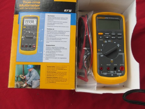 NEW Fluke 87V Industrial True RMS Multimeter with Leads Open Box fluke ...