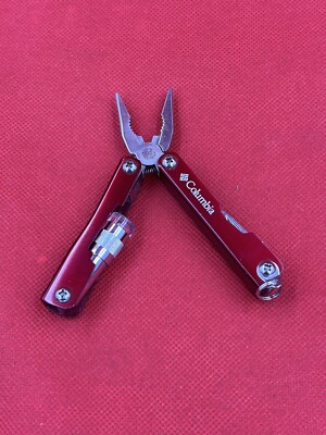 Columbia RED Multi Function Tool Folding Pocket LED led needs battery ...