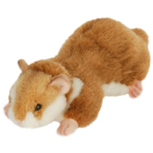 Hansa Plush Animal Stuffed Toy Realistic Crafted Hamster Crouching 3738 ...