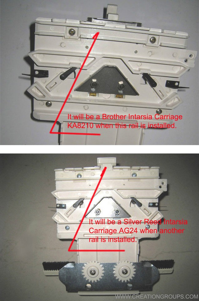 New Intarsia Carriage AG24 + Extra Rail for Silver Reed Singer Studio ...