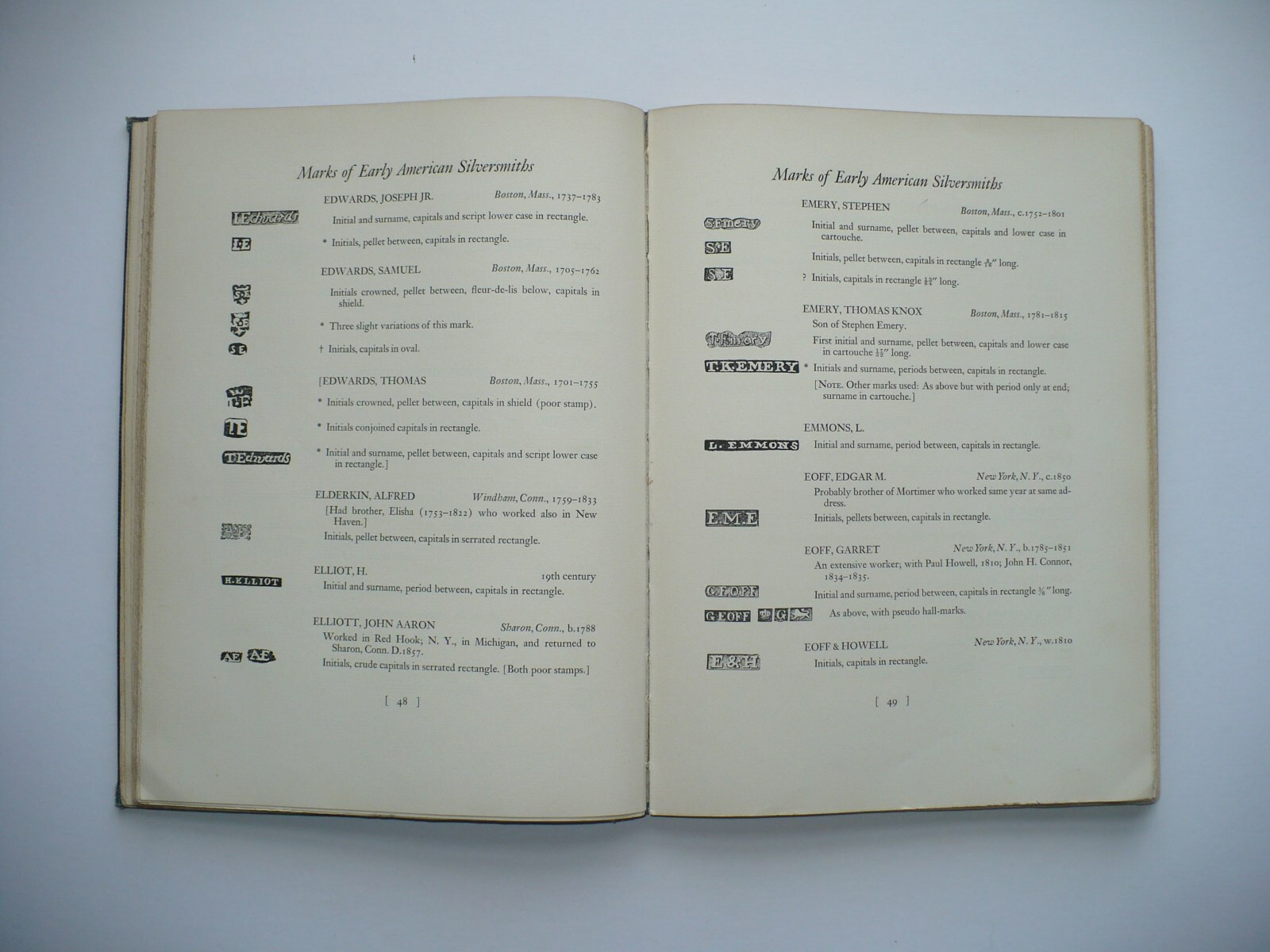 RARE 1938 AUTHOR'S COPY LIMITED EDITION EARLY AMERICAN SILVERSMITH ...