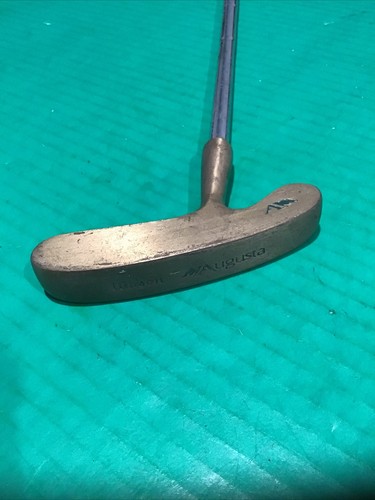 Wilson Augusta 35" Brass putter 2-Way Vintage Original Grip Golf Club ...