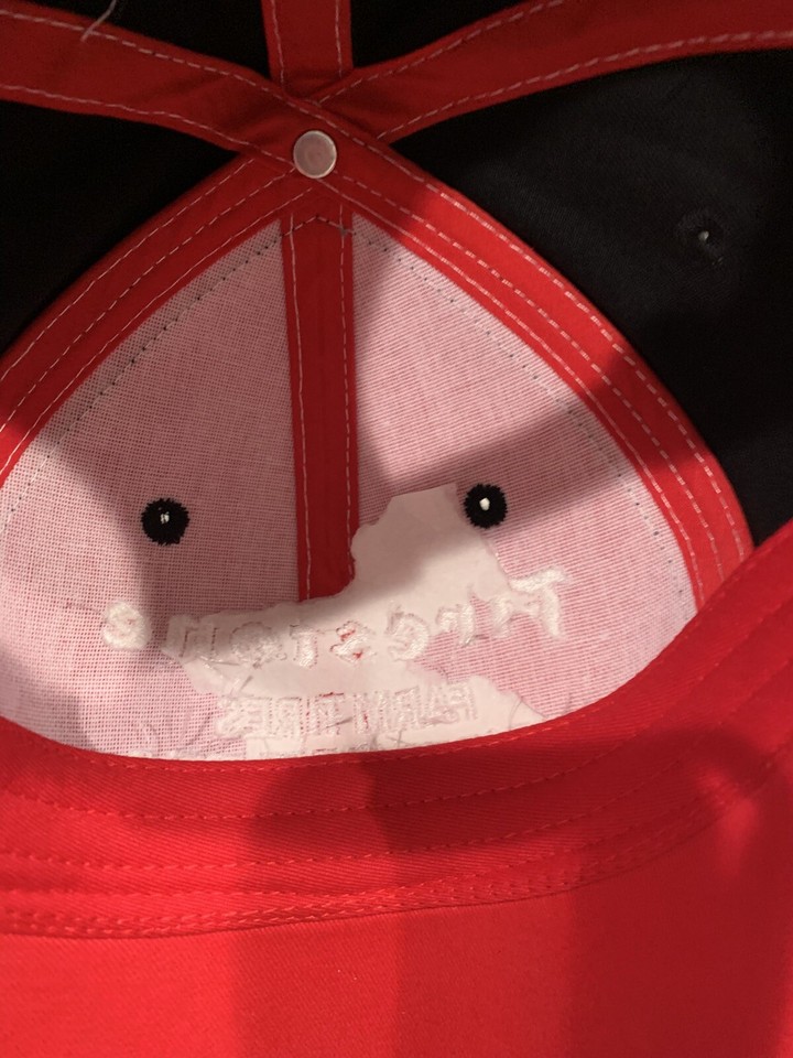 Firestone Logo Baseball Cap Black Red Cap Adjustable Tires Farming | eBay