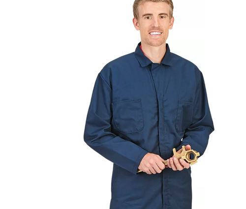 NEW CE Schmidt Tractor Sup Mens Long Sleeve NAVY Work Coverall Jumpsuit ...