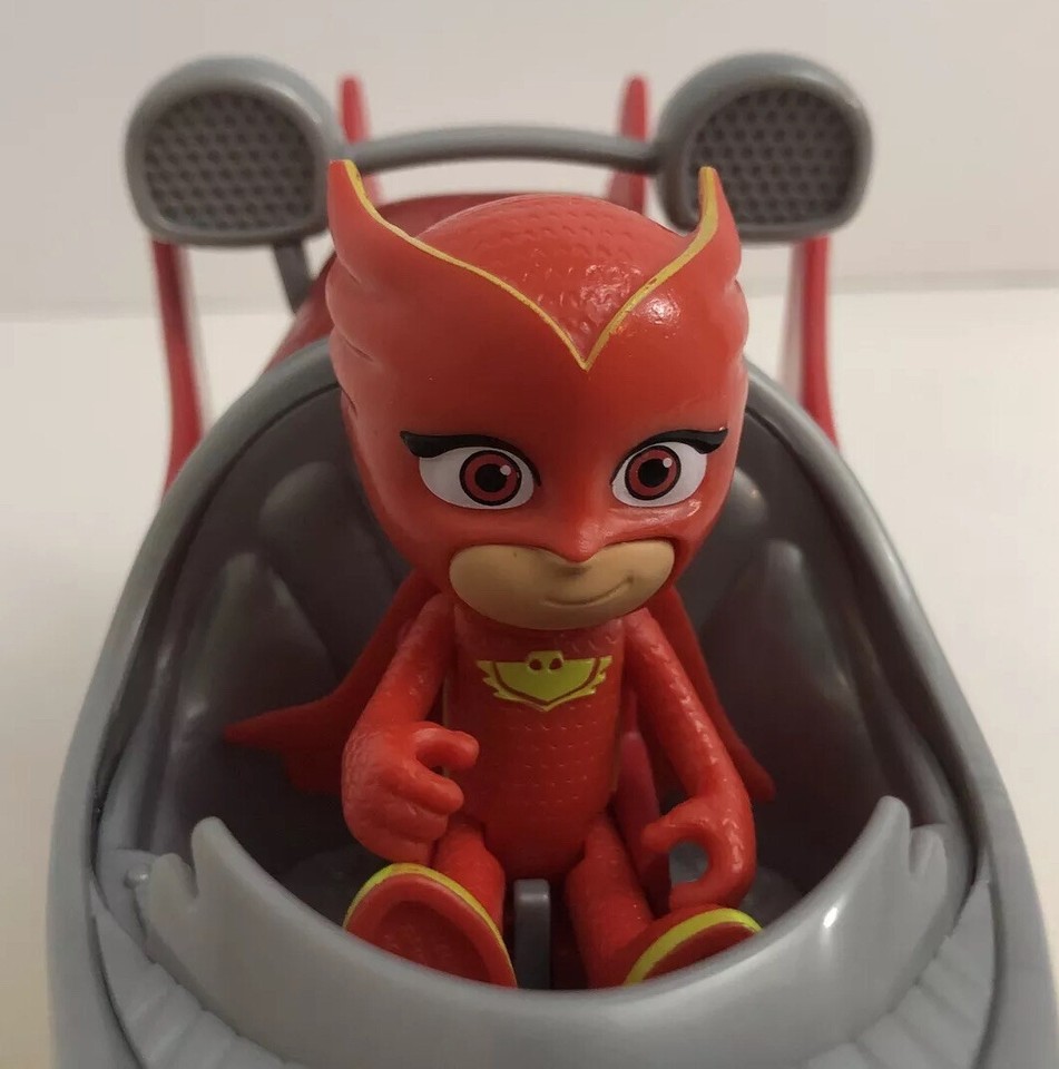 PJ Masks Turbo Blast Racer Vehicle Red Owlette-Car with Owlette Figure ...
