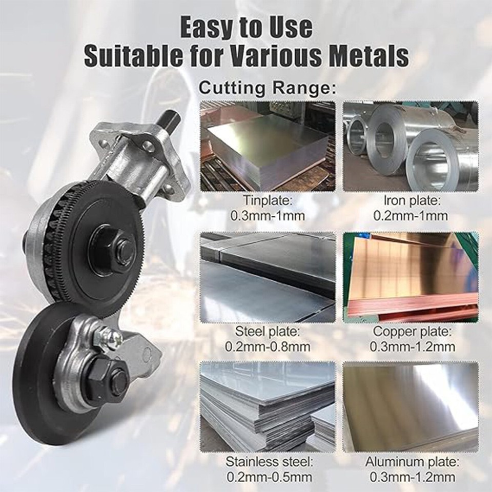 Sheet metal cutter tool adapter is fit for cutting various metals ...