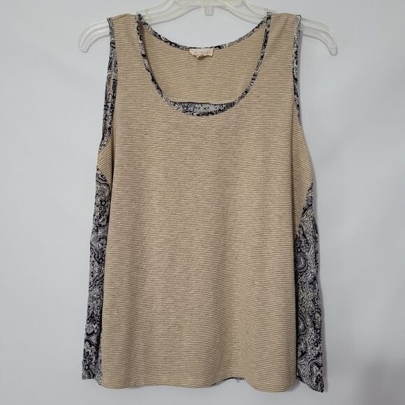 Hem & Thread Boho Chic Flowey Tank Top Medium - Gem