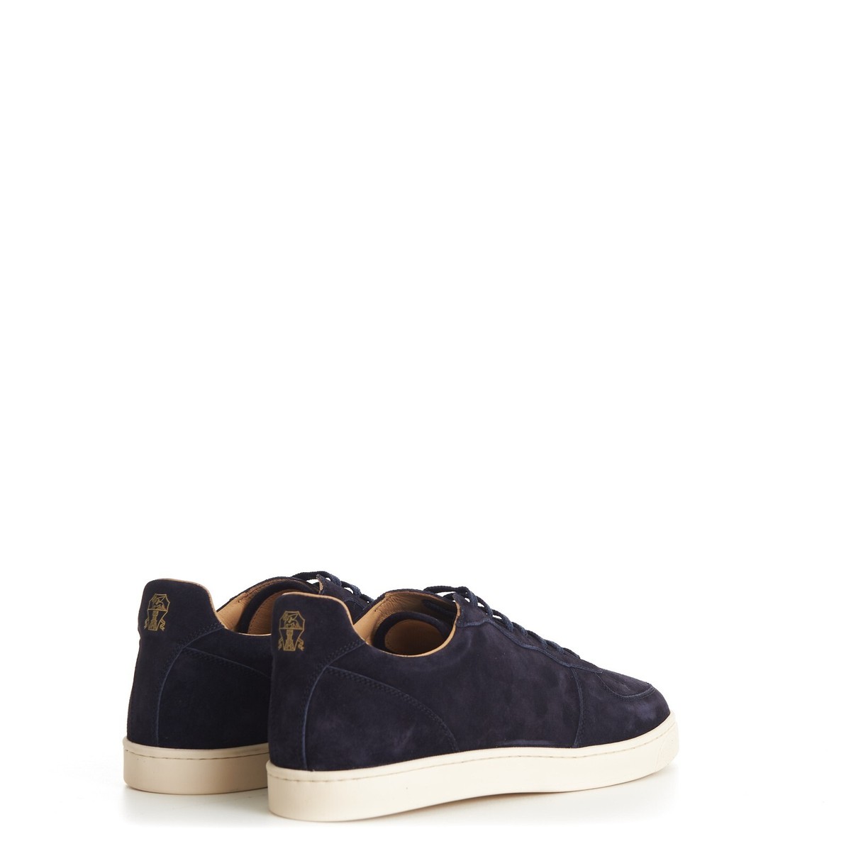 BRUNELLO CUCINELLI 995$ Blue Low-top Sneakers - Logo, Washed BRUNELLO CUCINELLI 995$ Blue Low-top Sneakers - Logo, Washed