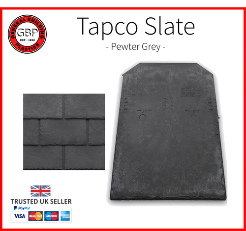 Tapco Roof Tile Conservatory Slate Synthetic Porch Garage Shed Plastic ...
