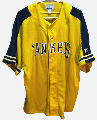 New York Yankees MLB Vintage 90s Starter Embroidered Yellow Baseball ...