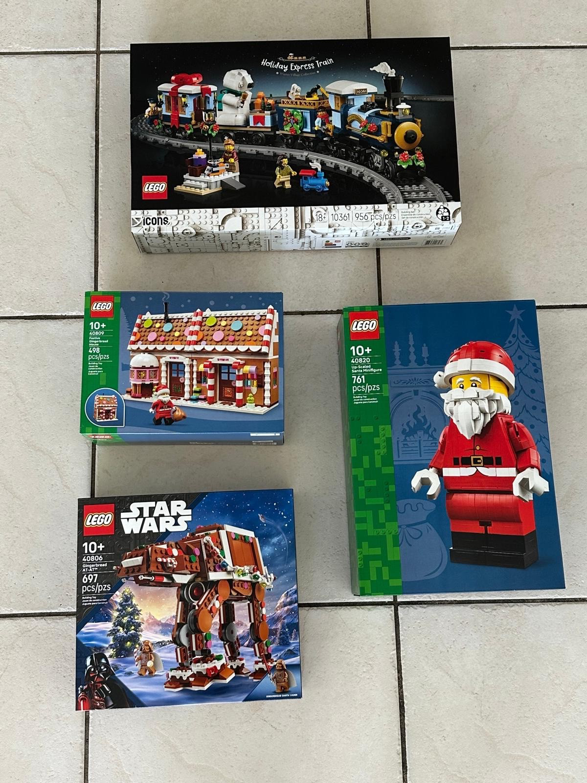 LEGO 10361 40809 40806 40820 TRAIN & GINGERBREAD & AT & T & SANTA ...