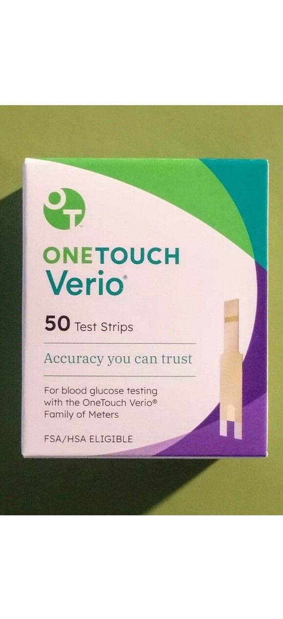 One Touch Verio Diabetic Test Strips 50 Ct Exp 11/30/2025New Sealed NIP ...