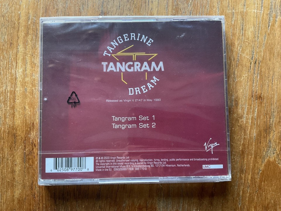Tangerine Dream TANGRAM CD Remastered 2020 New Sealed | eBay