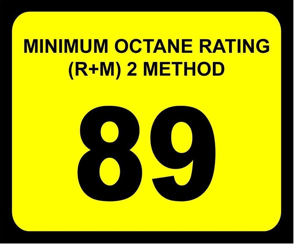 NEW Fuel Pump Octane Decal Sticker Garage Toolbox Gas Jetski Boat ...