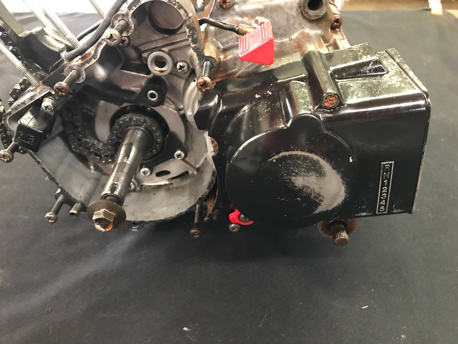 1985 KAWASAKI KLT160 KLT 160 ENGINE MOTOR BOTTOM END CRANK CLUTCHES ...