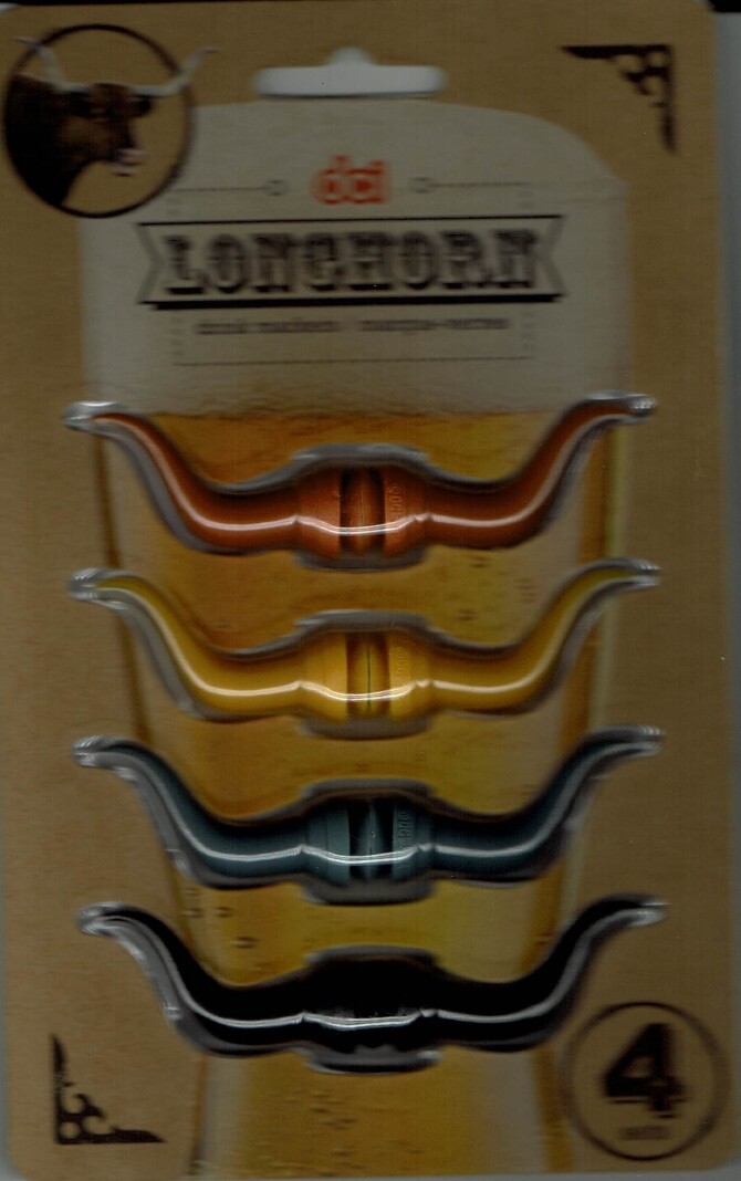 Longhorn Drink Markers Steer Beer Wine Party Cocktail Drink Set Texas ...
