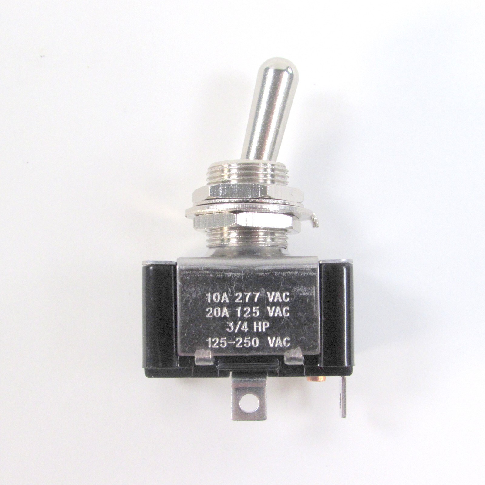 LOT of 6 SPST Panel Mount 11TSS115-2 Toggle Switches with 20A 125VAC 3 ...