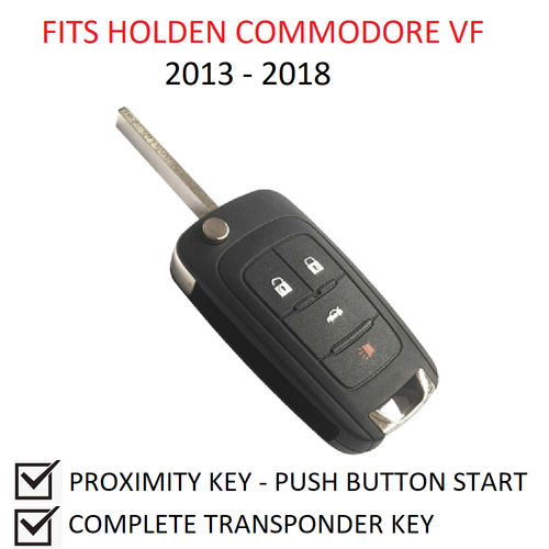 1 PROXIMITY PUSH START REMOTE CAR KEY FOR HOLDEN COMMODORE VF 2013 ...