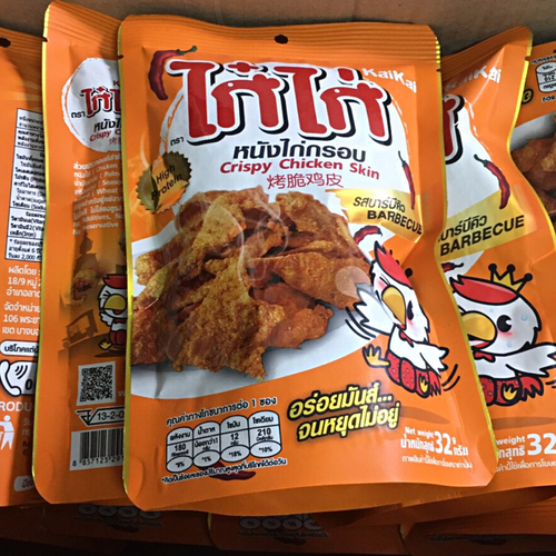 Crispy Fried Chicken Skin Barbecue Flavor KaiKai Spicy Snack Food Yummy ...