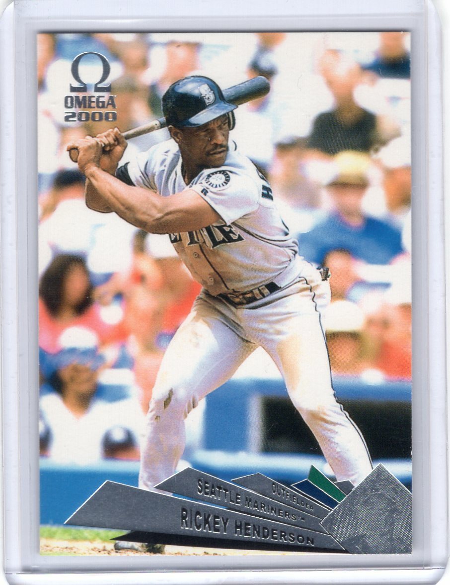 RICKEY HENDERSON 2000 Pacific Omega #132 - MARINERS | eBay