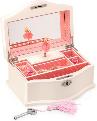 Elle Jewelry Box - Ballerina Jewelry Organizer and Swan Lake Wind-Up ...