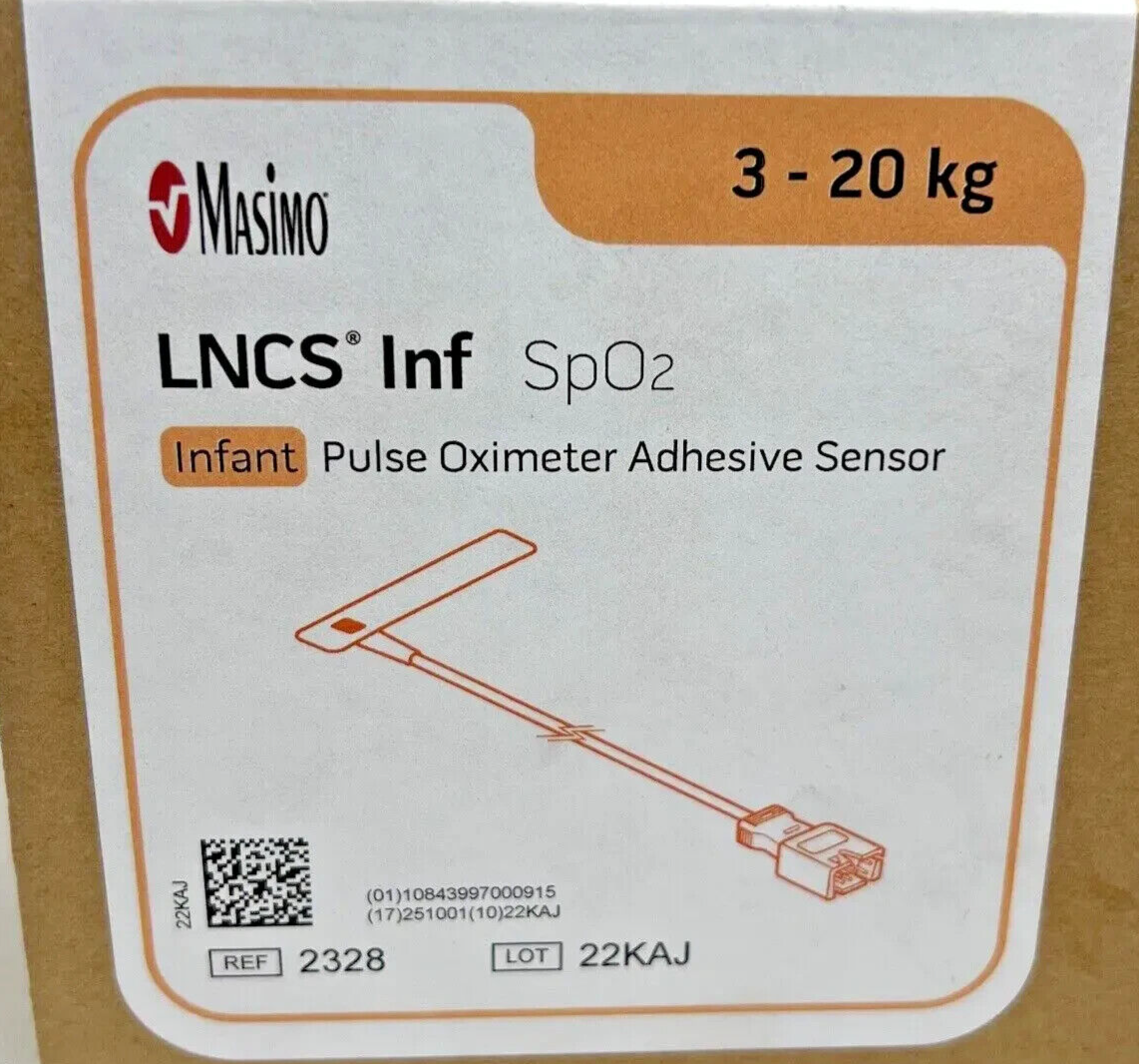 Masimo 2328 3-20 kg LNCS Infant Pulse Oximeter Adhesive Sensor Lot of ...