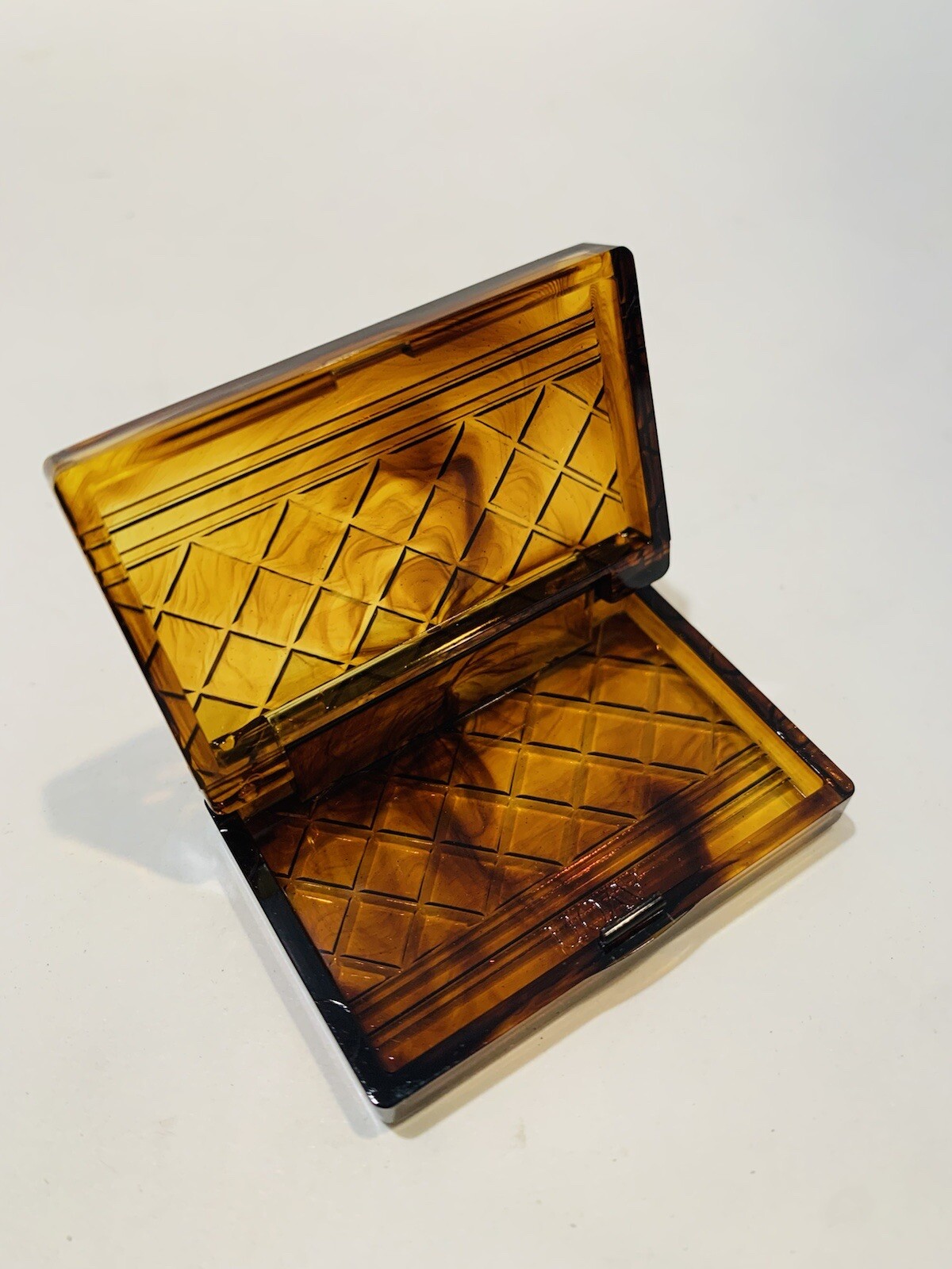 1983 Avon TORTOISE TONE Shell Stamp Holder Picture Frame Gum Holder ...
