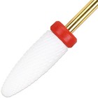 Professional Quality Ceramic White Flame Cone Shaped Bit Nail Drill ...