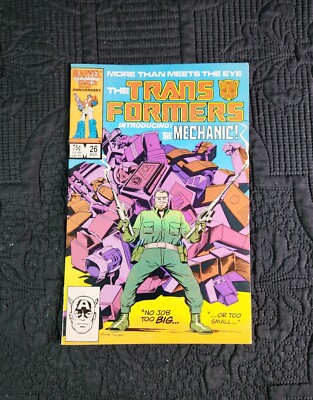 Transformers #26 - 1st Mechanic Marvel Comic Book | eBay